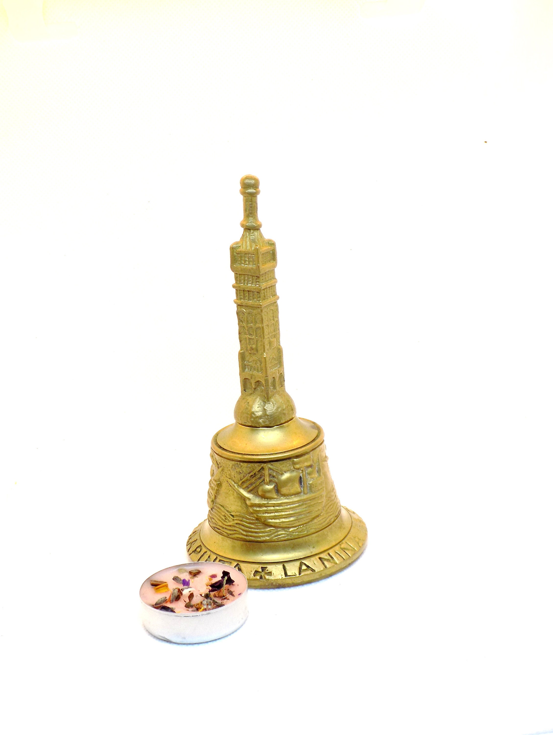 Brass Bell Vintage Figurine Bell, Altar Bell, Pagan Bell, Wiccan ...