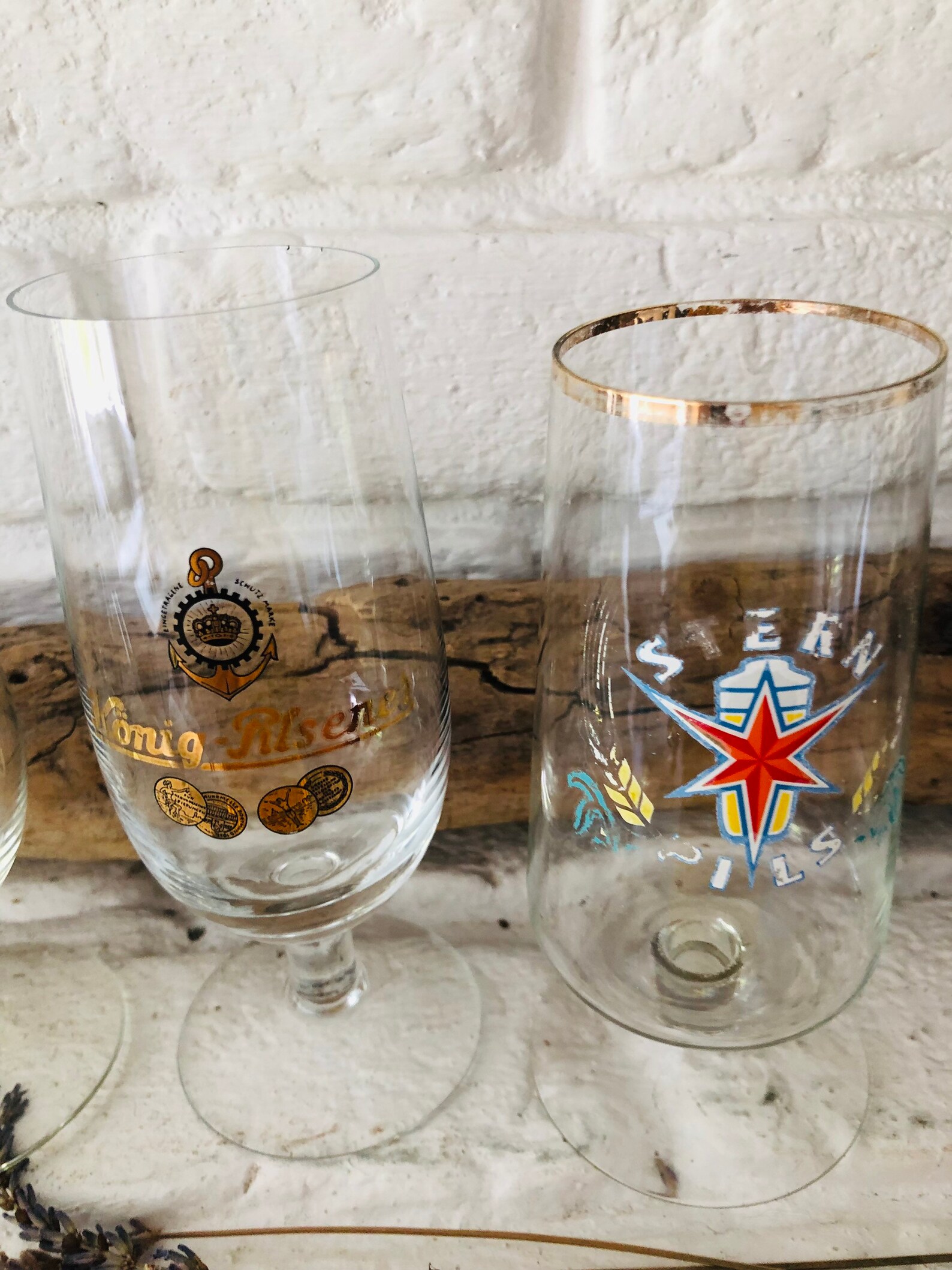 Vintage Set of 4 Beer Glasses Bundle Collection International - Etsy UK