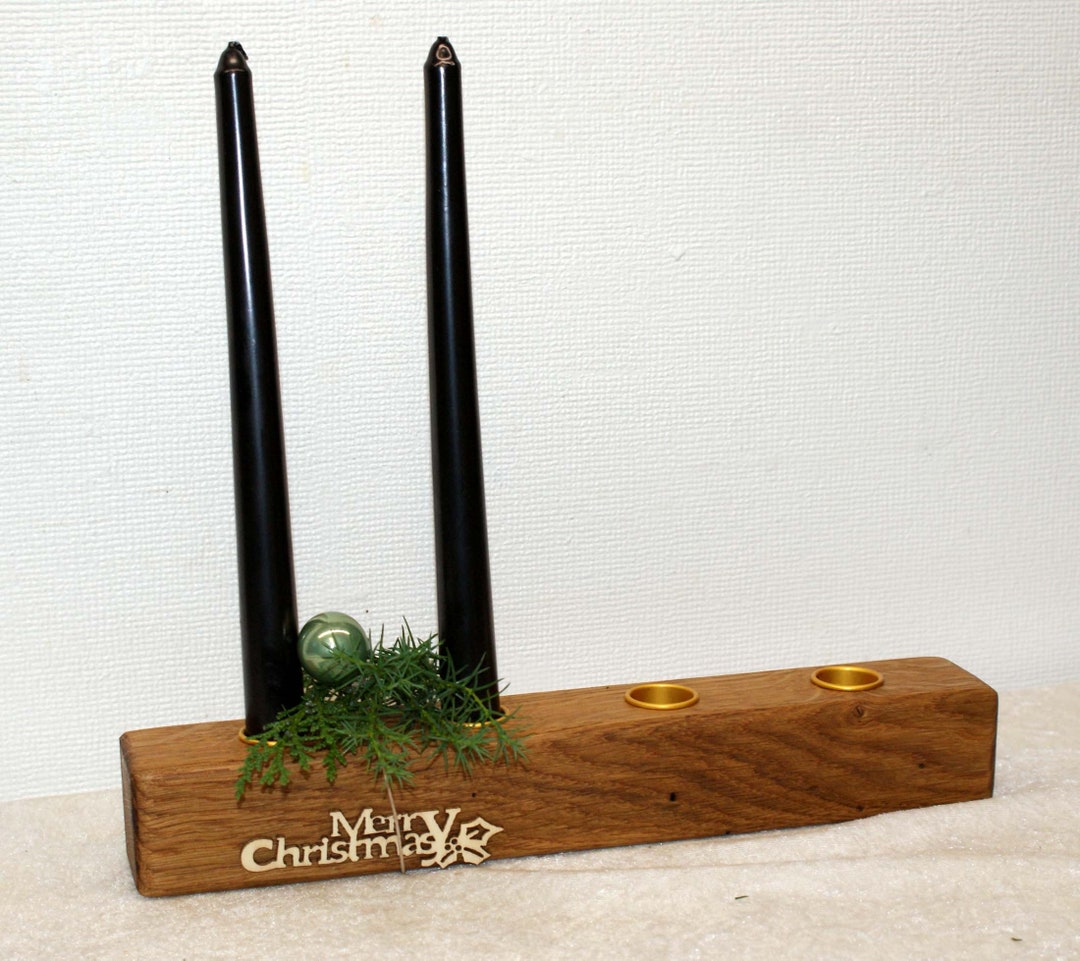 Advent Board 30 Cm, OAK, Advent Stand, Stick Candles, Solid Candle ...