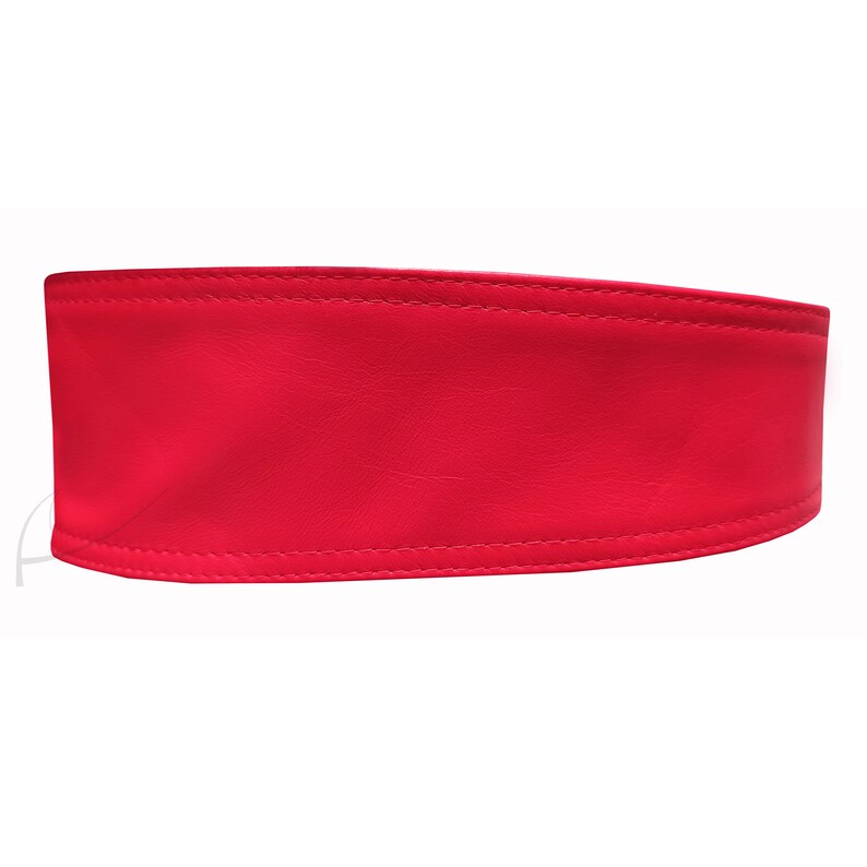 Asymmetric Red Leather Belt III - Etsy