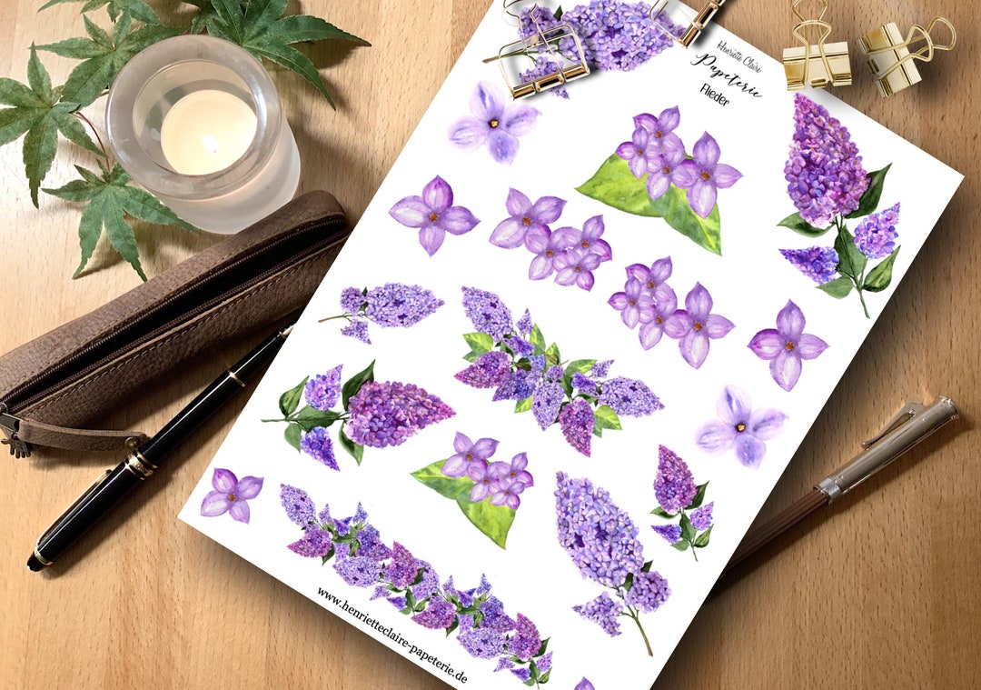 Sticker Lilac Spring Watercolor Lilac Sticker - Etsy
