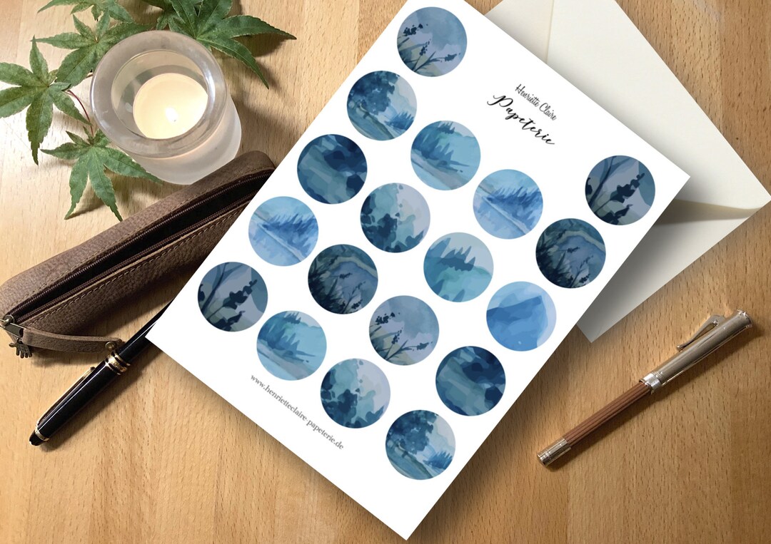 Sticker “18 Blue Moons” Landscape - Etsy