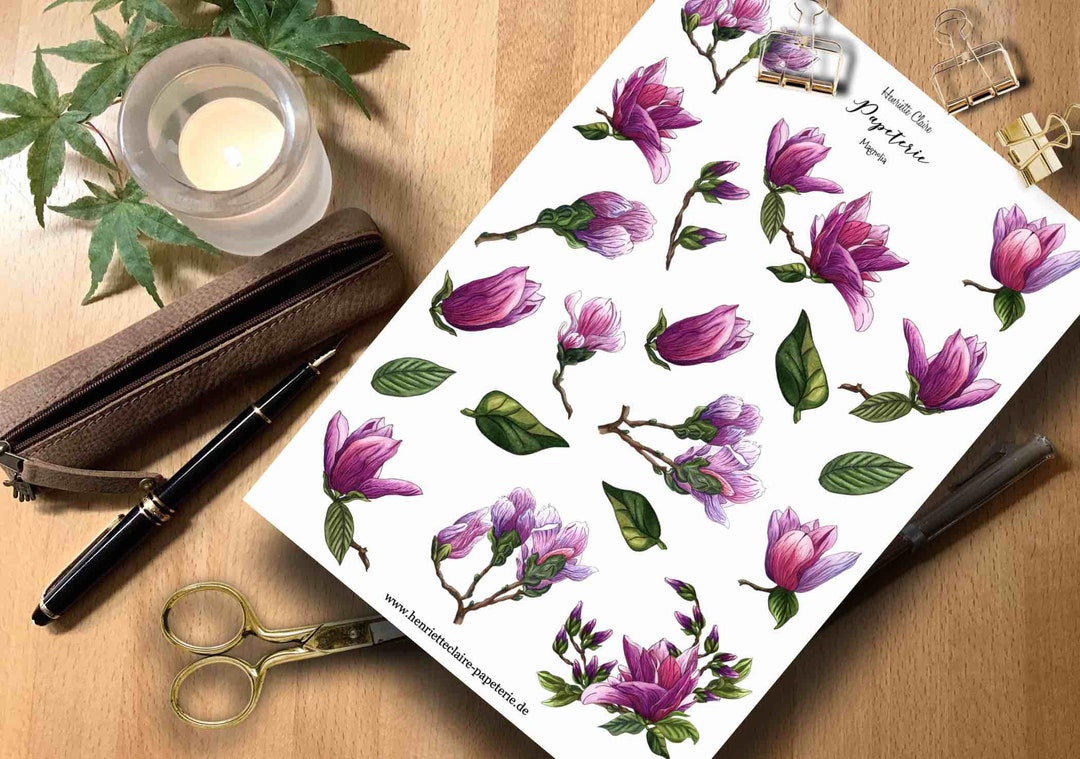 Sticker Magnolie Magnolia - Etsy
