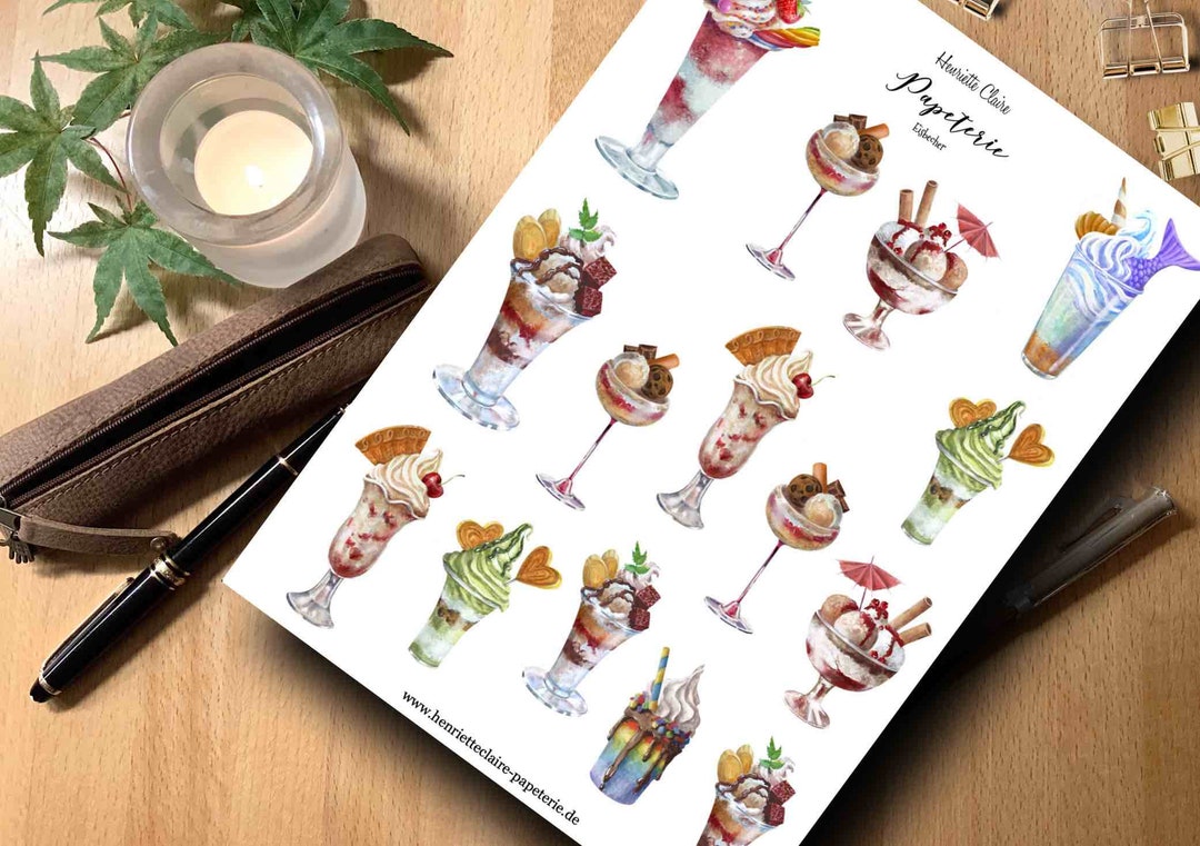 Sticker “ice Cream Cup” - Etsy