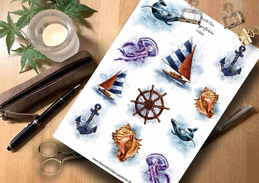 Sticker North Sea Baltic Sea Beach Sea Sticker Ocean Sailboat Seaside ...