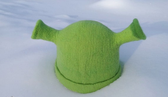 Shrek Shrek costume Shrek hat Halloween hat Felted hat Sauna | Etsy