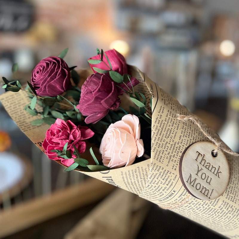 Sola Wood Bouquet Peonies - Etsy