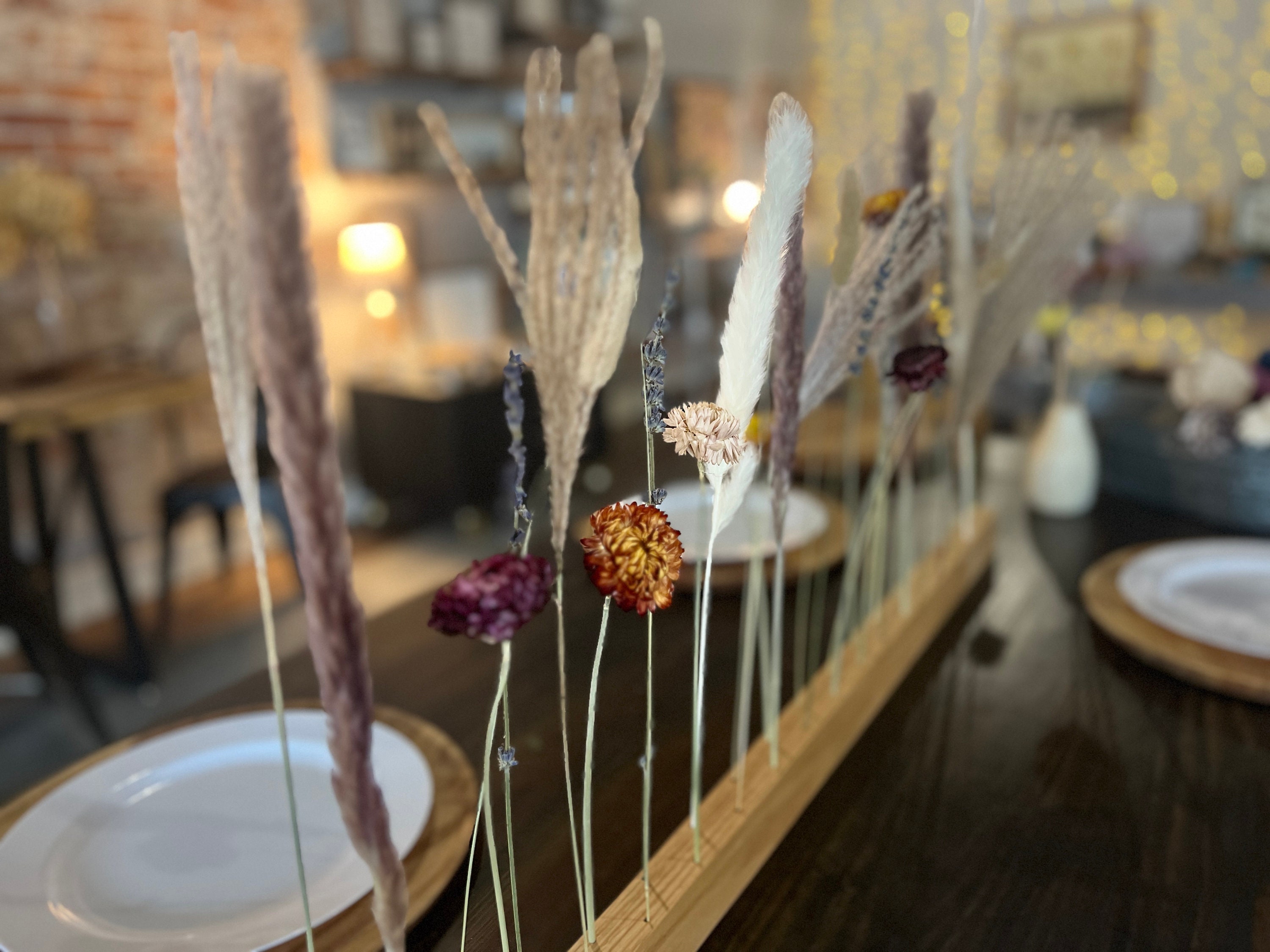 Wooden Flower Bar, Wildflower Decor, Dried Flower Bar, Floral ...
