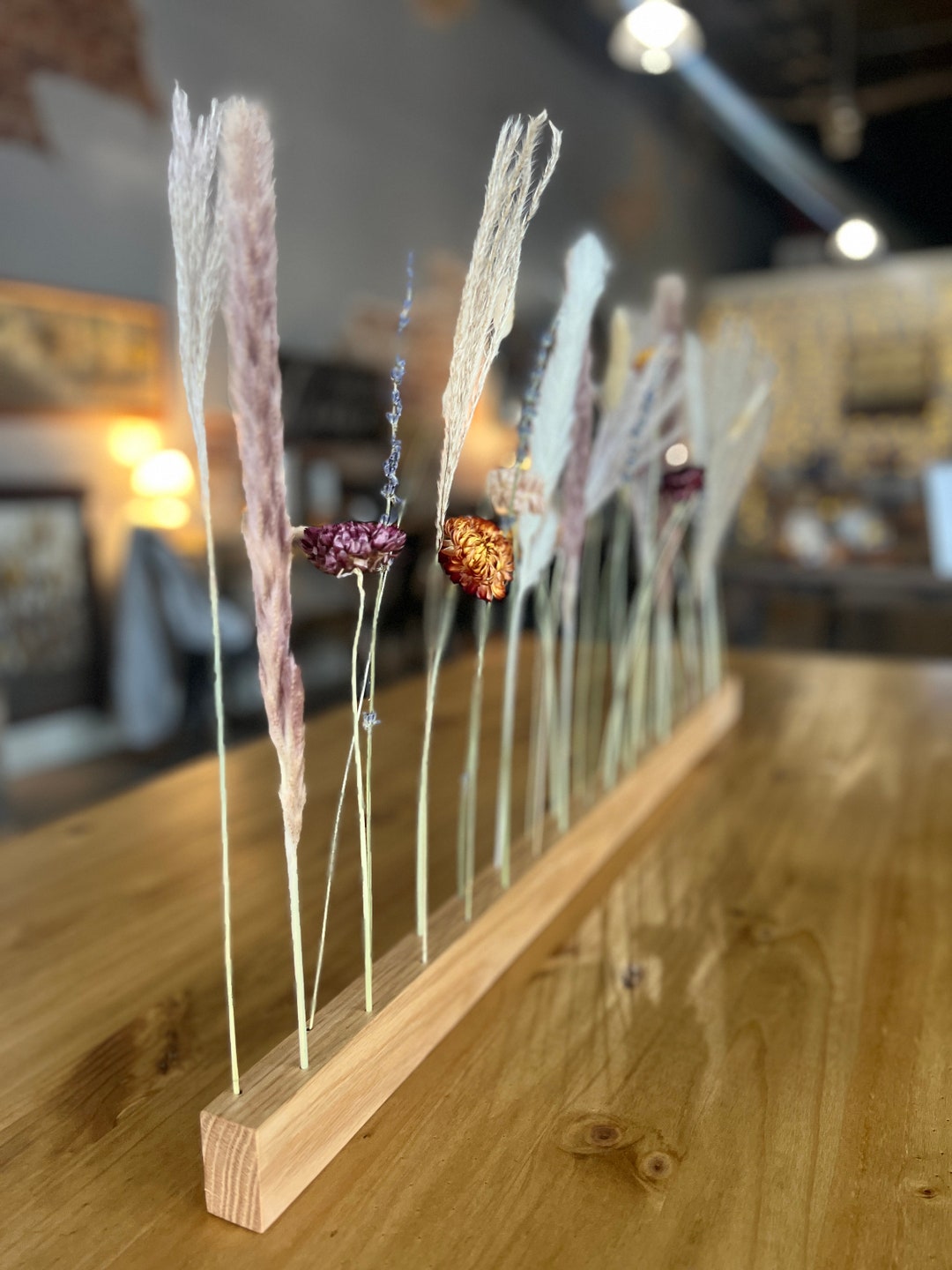 Wooden Flower Bar, Wildflower Decor, Dried Flower Bar, Floral ...