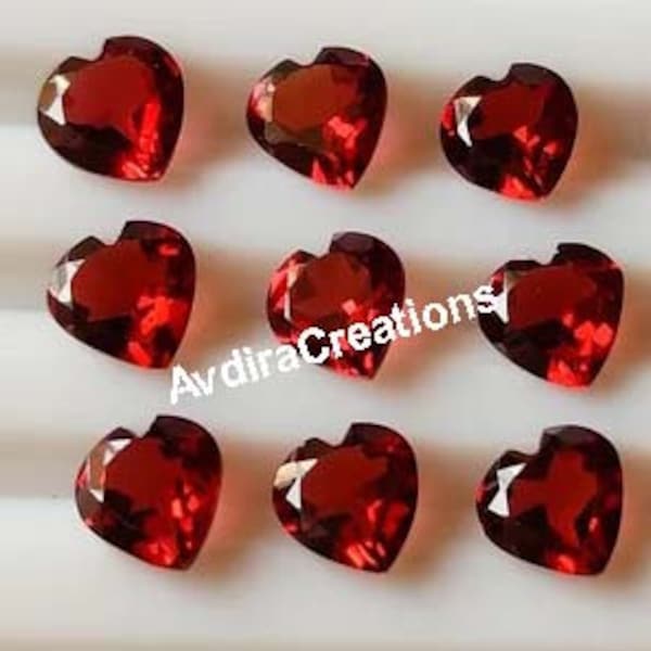 Garnet Heart - Etsy