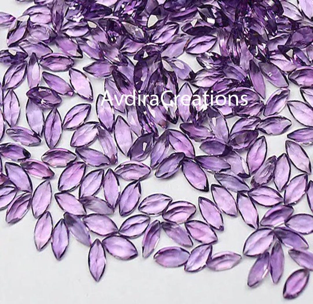 Natural AAA Amethyst Marquise Cut Faceted Size 2X4MM to 11X22MM ...