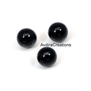 Natural Black Onyx Smooth Balls Size 3x3mm to 15x15mm Black Onyx Sphere ...