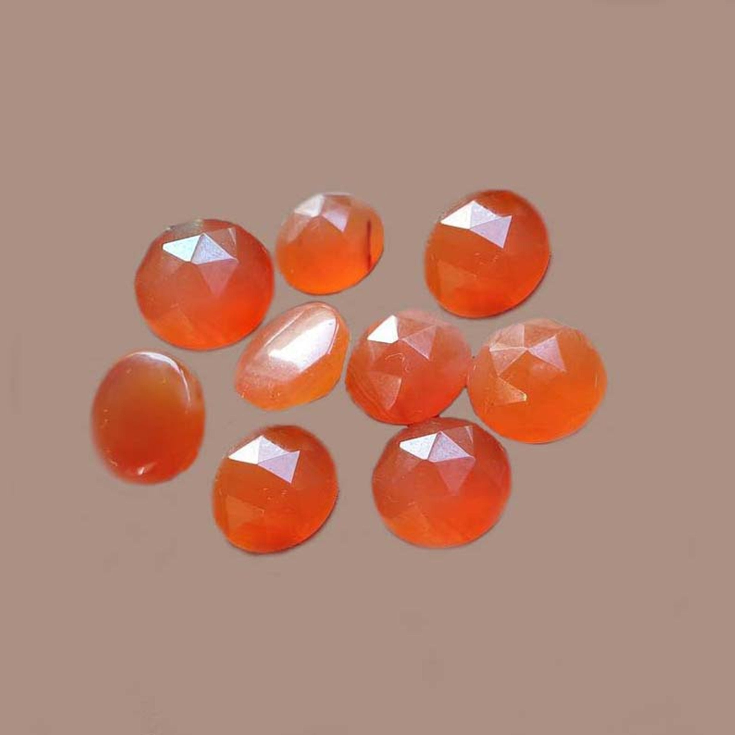 AAA Carnelian Round Rose Cut 4MM To 20MM Natural Carnelian | Etsy