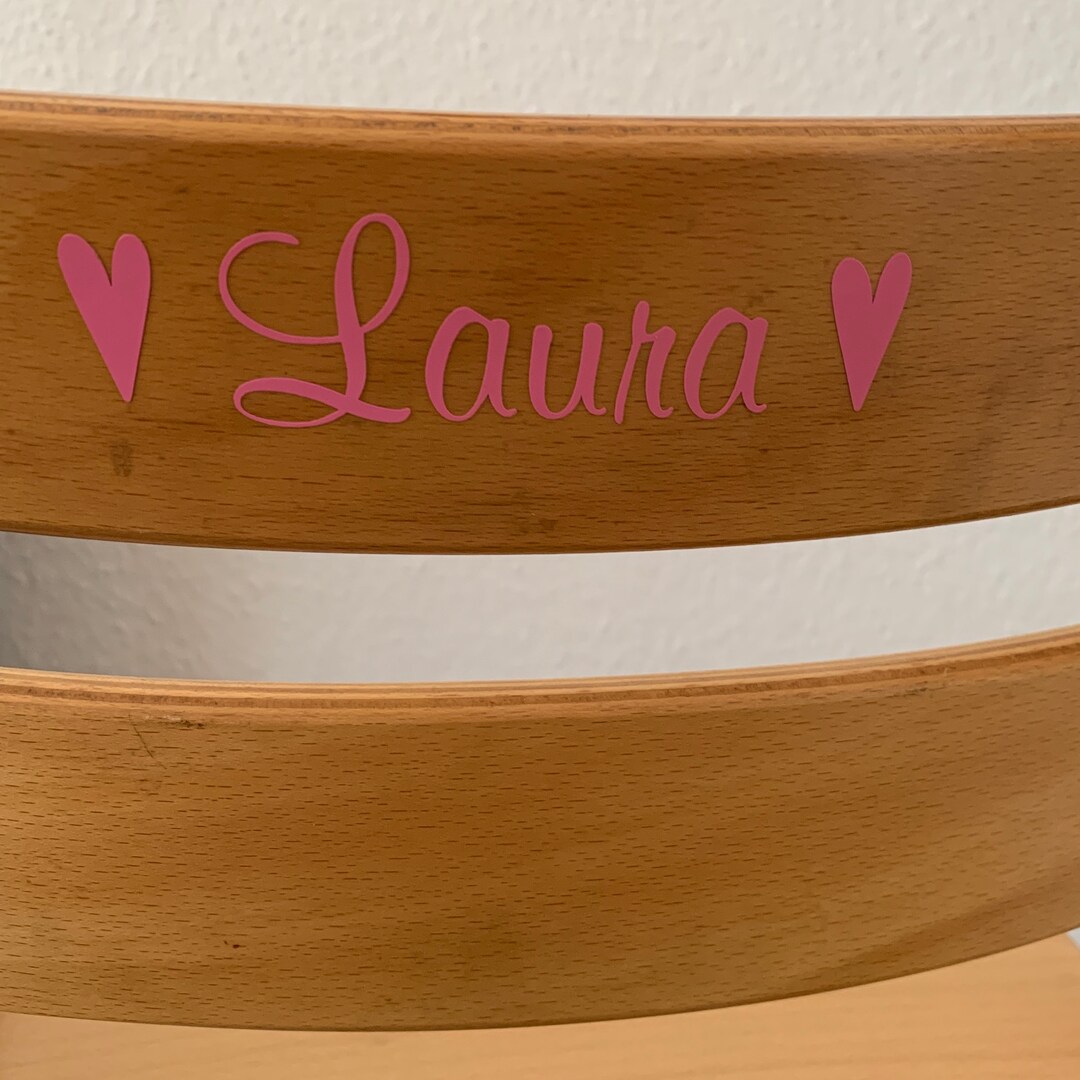 High Chair Stickers Stickers With Names Different Colors - Etsy UK