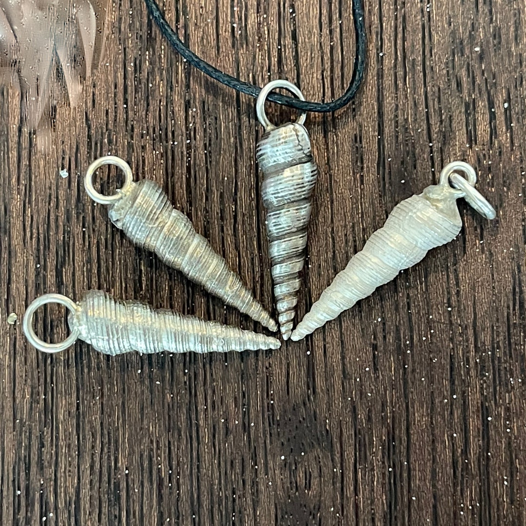 Delicate Tower Snail True to Life as a Pendant Made of 925 - Etsy