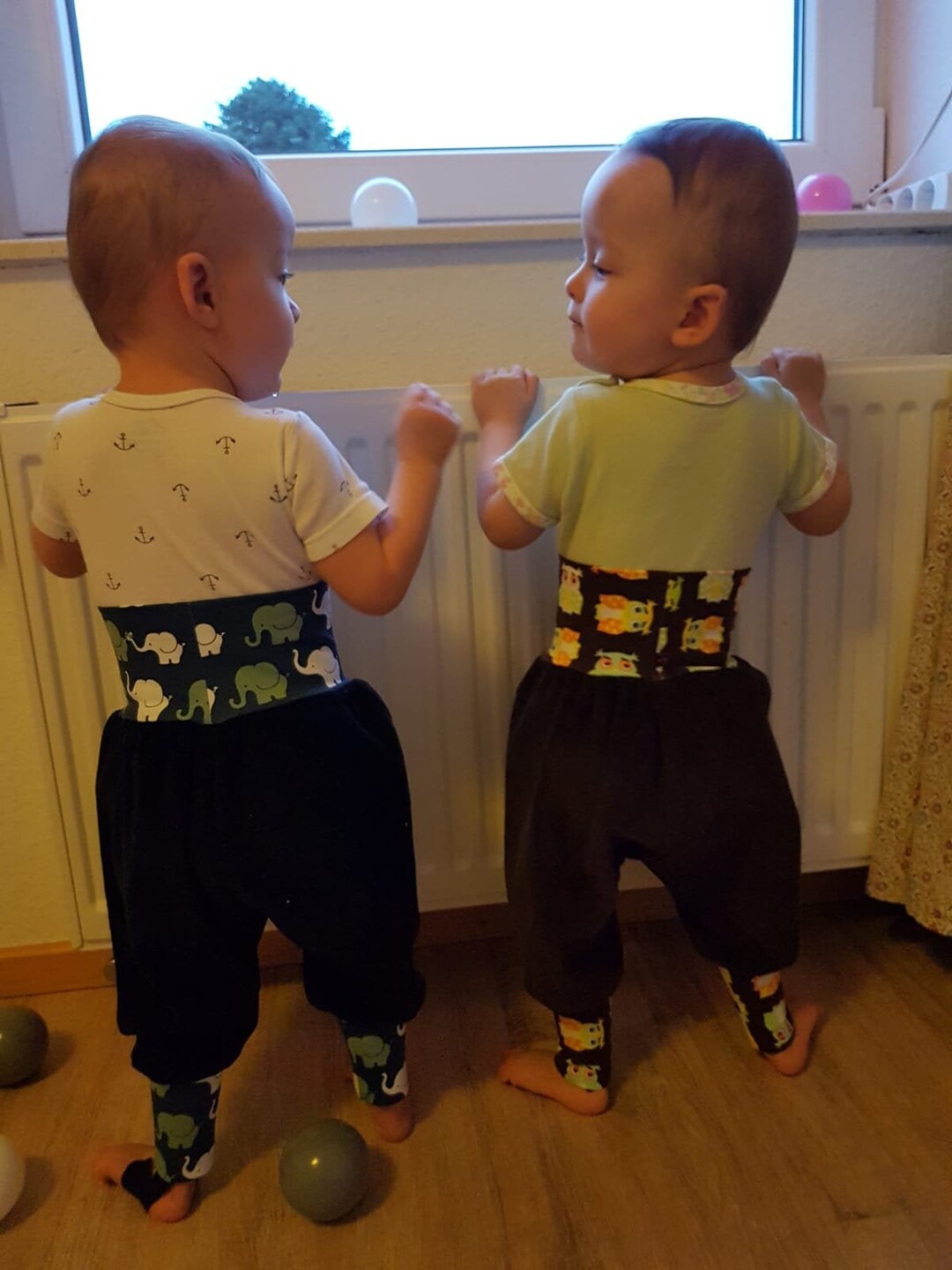 Pump Pants for Children jule Made of Corduroy in Brown and Dark Blue ...