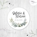 24 Stickers Personalized With Name and Date Watercolor - Etsy