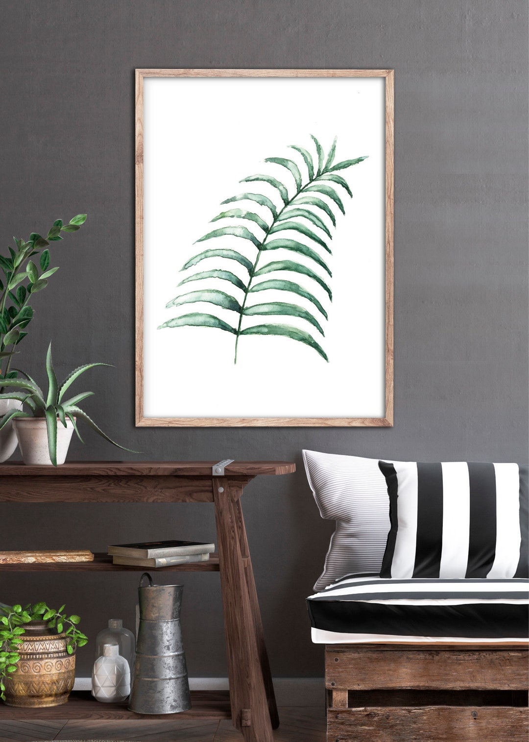 PALM Watercolor ART, Fine Art Print Poster, Watercolor/watercolor ...