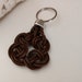 Fatherhood Knot Keychain, Leather Keychain for Fathers, Celtic Father ...