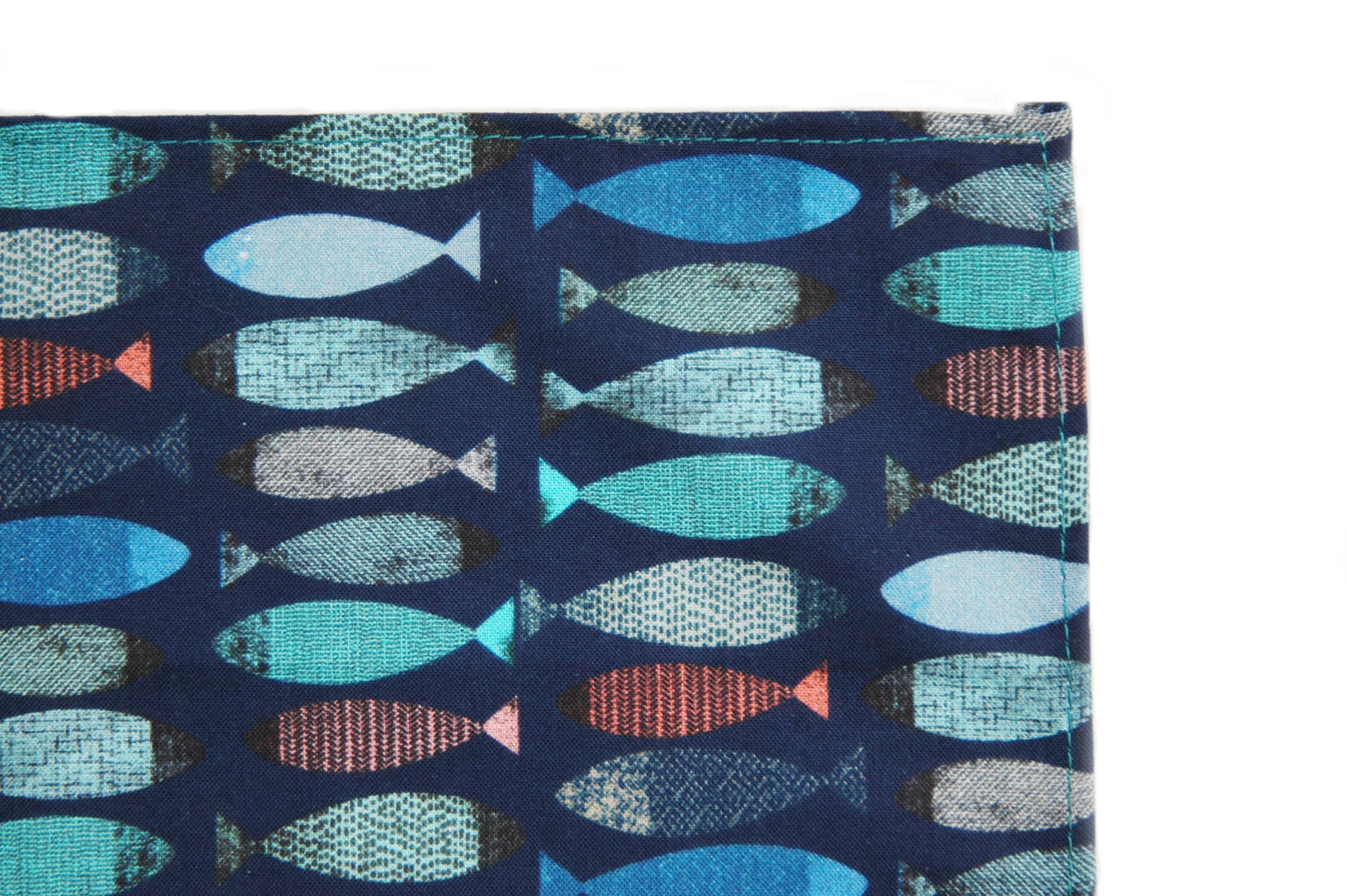 Modern Handkerchief With Fish Pattern - Etsy UK