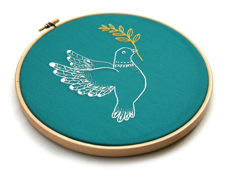 Embroidery Pattern PDF Download Peace Dove Advanced Level in English - Etsy