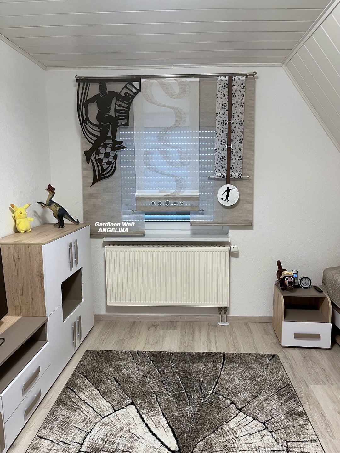 Soccer Curtains Set. - Etsy