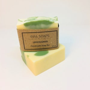 Lemongrass Handmade Soap * Vegan * Palm Oil Free * Olive Oil Soap With Lemongrass Essential Oil ...