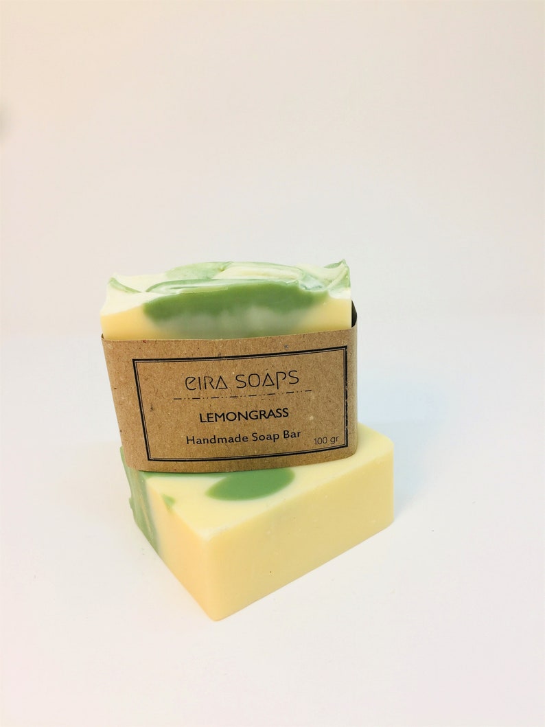Lemongrass Handmade Soap Vegan Palm Oil Free Olive Oil Soap With Lemongrass Essential Oil - Etsy