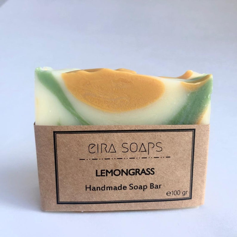 Lemongrass Handmade Soap Vegan Palm Oil Free Olive Oil Soap With Lemongrass Essential Oil - Etsy