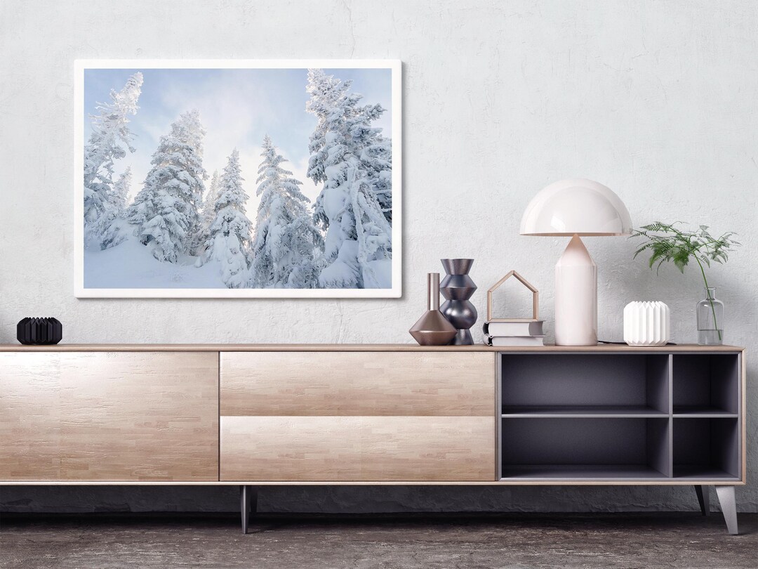 Winter, Snowy Trees, Monts-valin National Park, Wall Art, Landscape ...