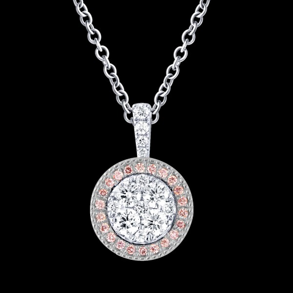 Pink Diamond Pendant - Etsy