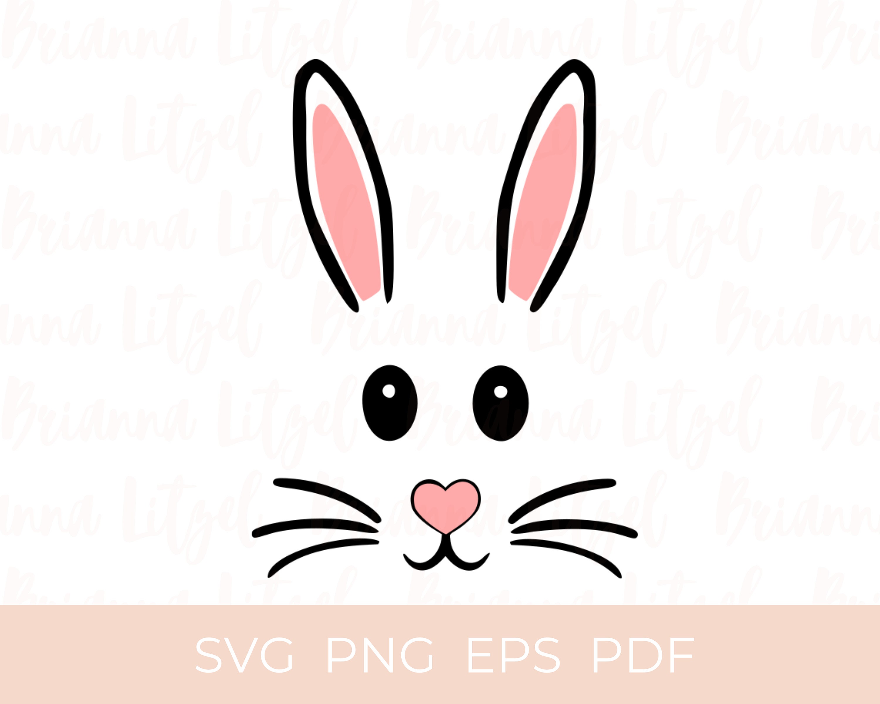 Easter Bunny Face Clipart