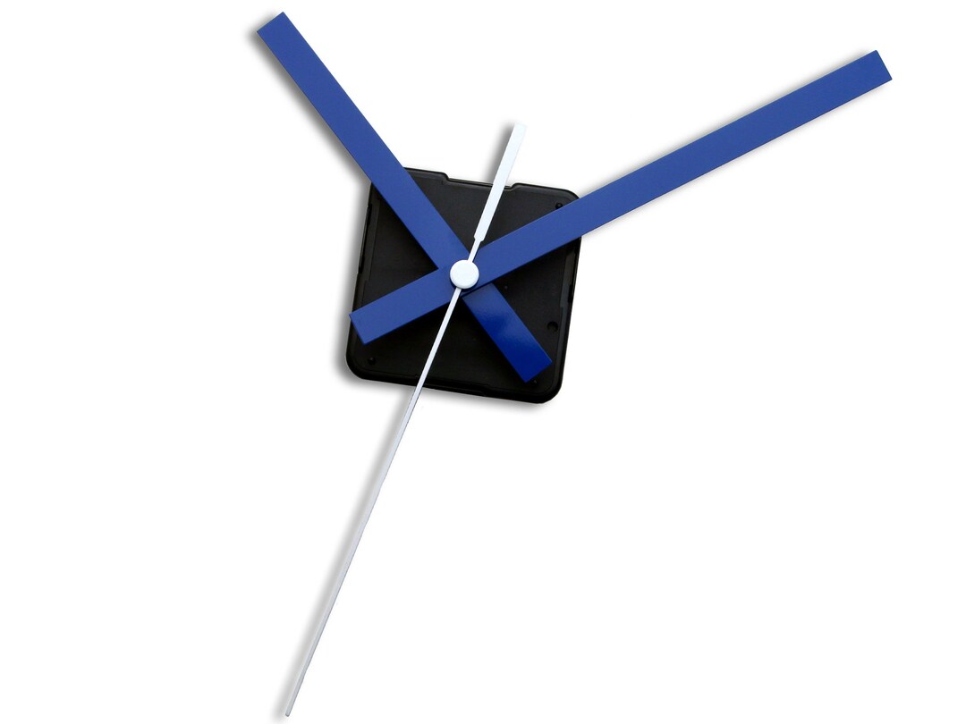 Silent Clock Mechanism + NAVY BLUE Hands 4.52"/11.5cm - Etsy