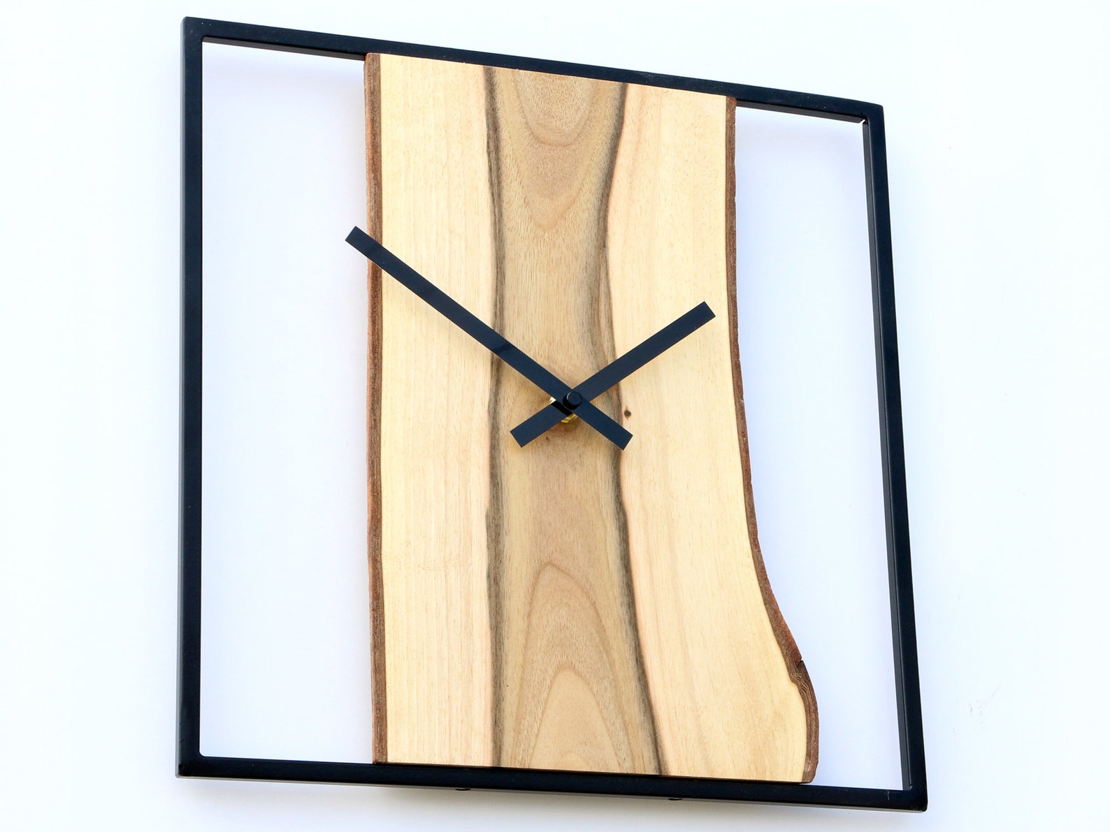 Live Edge Clock Rustic Wall Clock Modern Wall Clock - Etsy