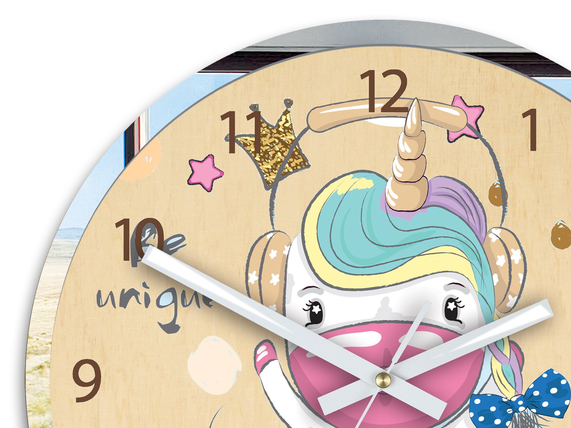 Wall Clock Pony 30cm 11.81 Kids Wall Clock Baby Girl - Etsy