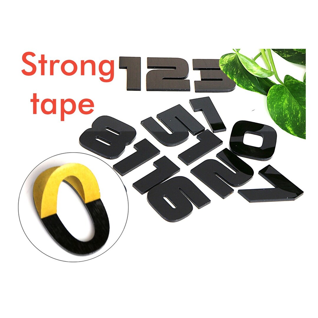 12x Acrylic Numbers, Clock Numbers, Craft Numbers , Acrylic Numbers ...