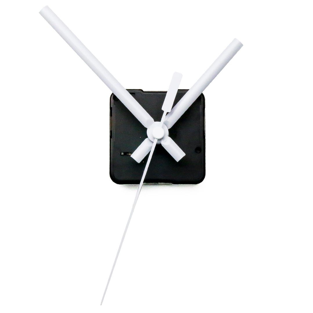 Silent Clock Mechanism + WHITE Hands 3.74"/9.5cm - Etsy