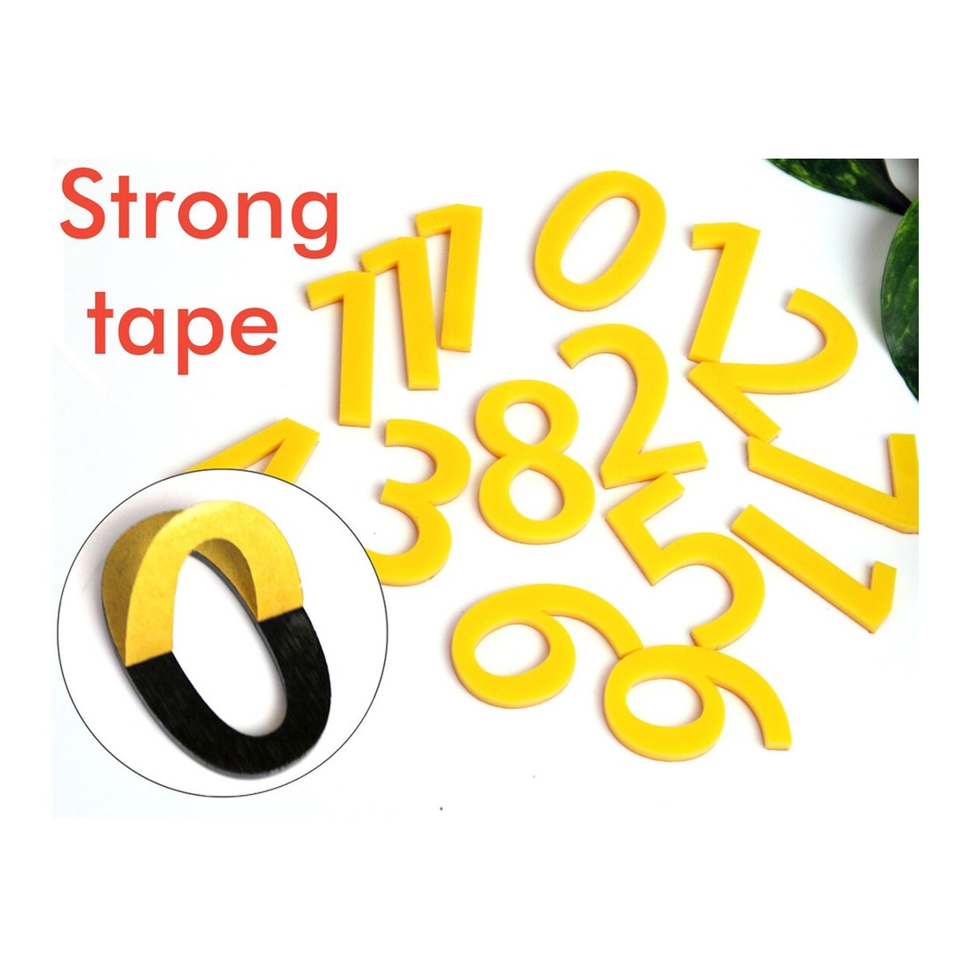12x Acrylic Numbers, Clock Numbers, Craft , Acrylic Numbers Home ...