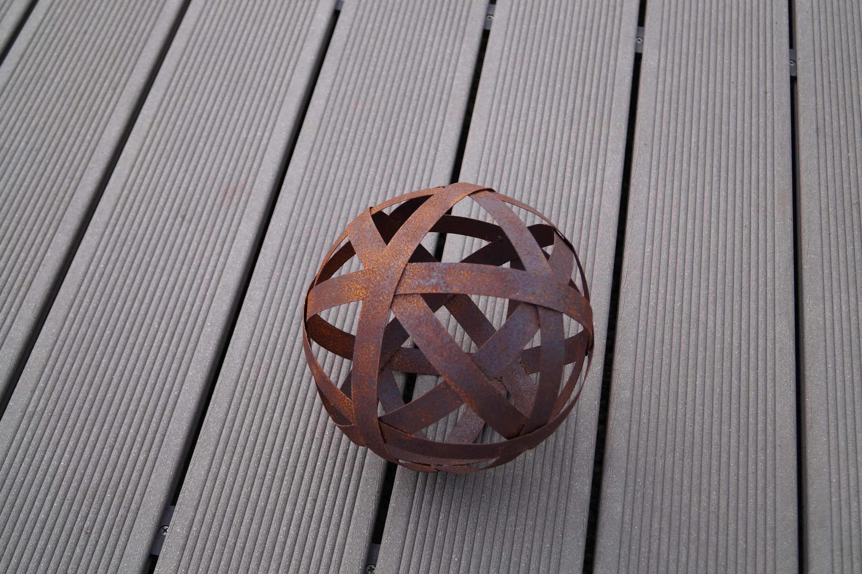 Rust Ball, Ball Made of Rust, 20 Cm Diameter, Garden Decoration for ...