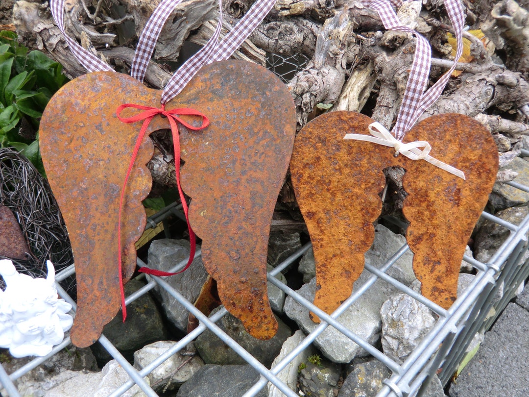Two Angel Wings, Patina, Guardian Angel, Wings, Garden Decoration ...