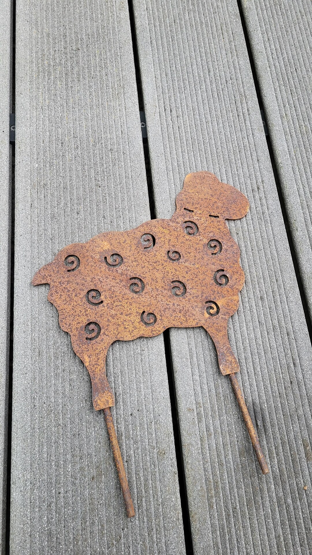 Sheep Made of Rust, Lamb, Rust, Garden Stake, Decoration, Rusty, Sheep ...