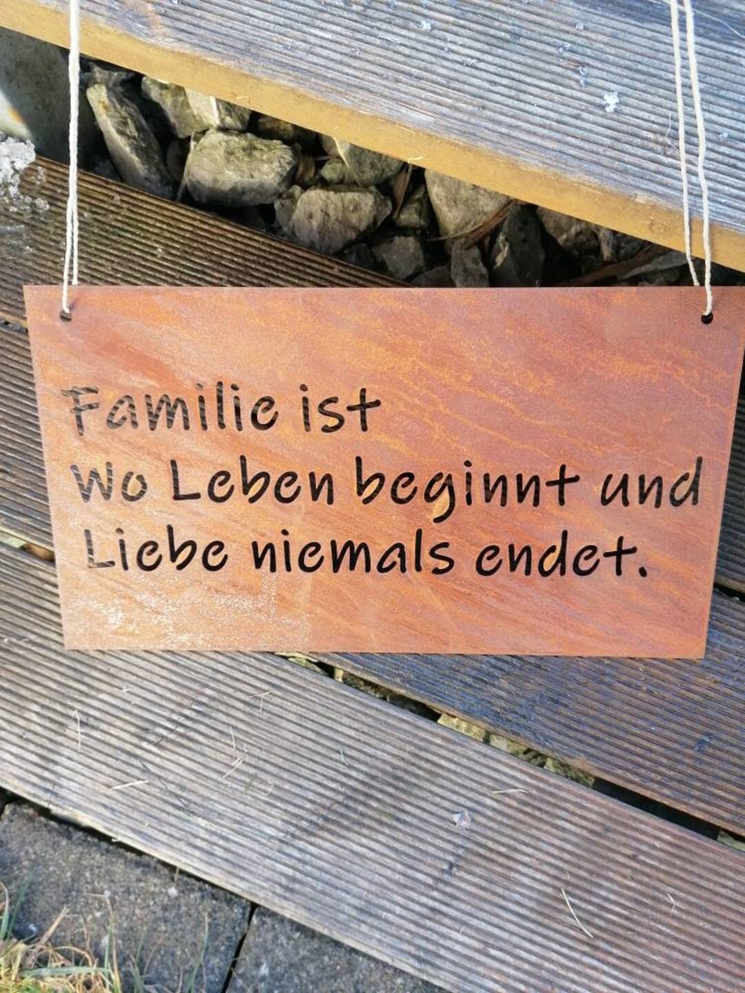 Family Is.... Shield Noble Rust Lettering Rusty Decoration - Etsy