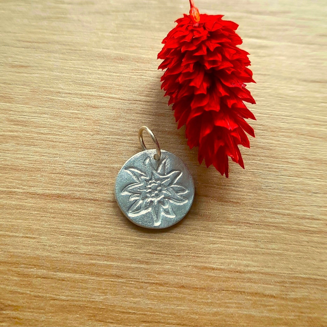 Edelweiss Pendant Made of 999 Silver, Costume Jewellery - Etsy UK
