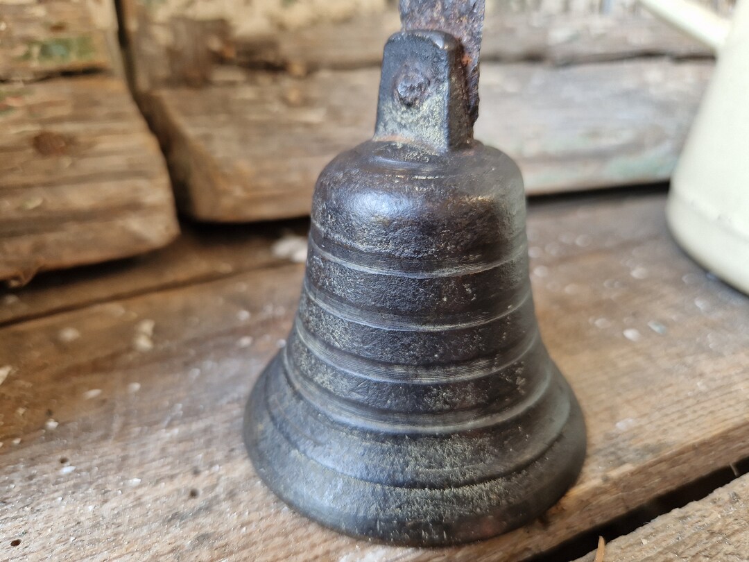 Vintage French Bronze Bell, Door Shop Entrance Bell, Domestic Bedroom ...
