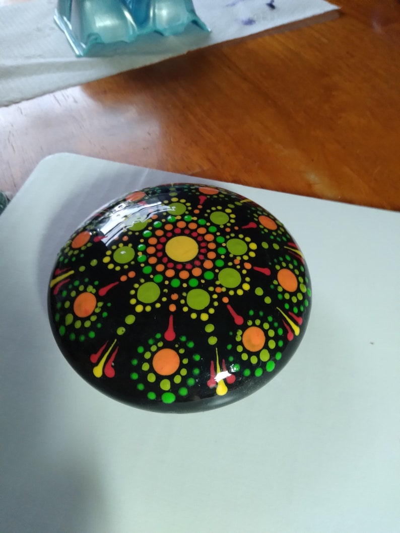 Mandala Rock - Etsy