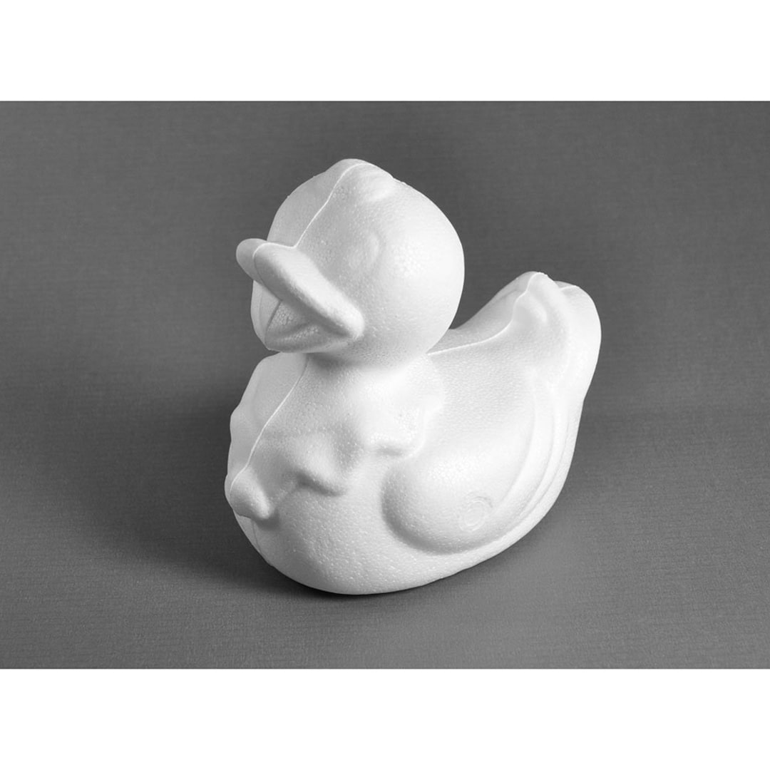 Styrofoam Duck 13 X 16 Cm White Craft Paint Animal Sequins Stick - Etsy
