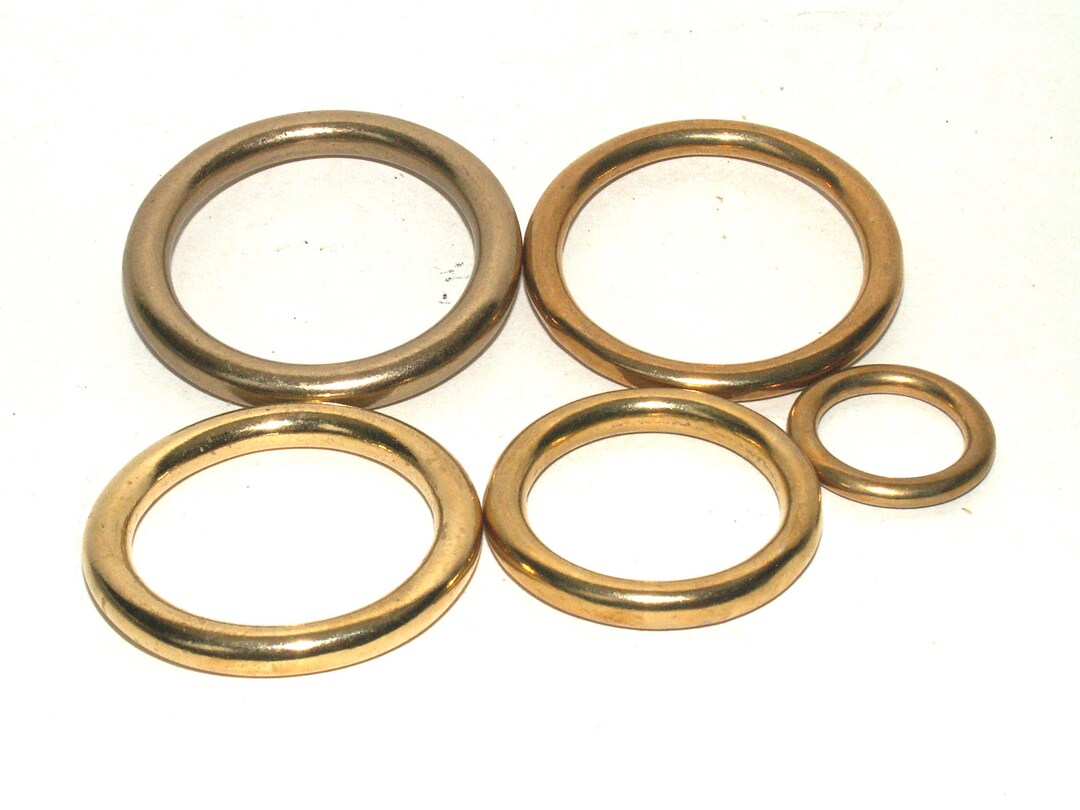 Brass Ring Solid Brass Round Ring // Diameter 20 39 or 45 Mm - Etsy