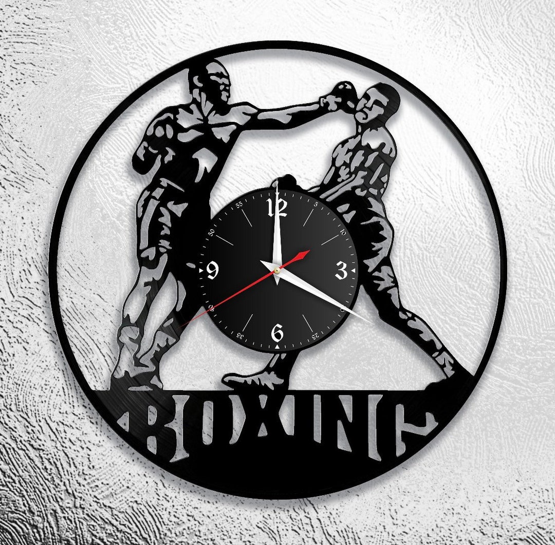 Boxing Record Clock Vinyl Retro Wall Clock Individual, Gift, Living ...