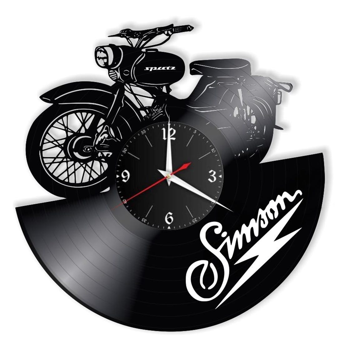 Simson Spatz DDR Record Clock, Vinyl, Retro, Wall Clock Individual ...