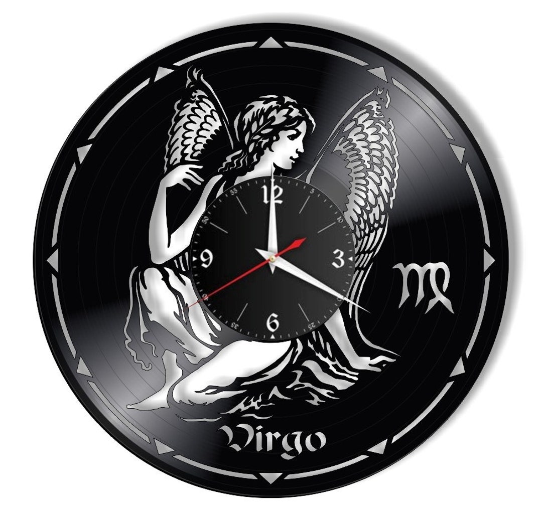 Zodiac Sign Virgo Record Clock Vinyl Retro Wall Clockindividual, Gift ...
